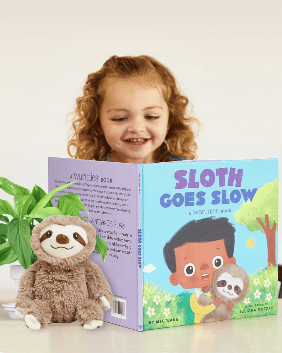 Warmies "Sloth Goes Slow" Book and Jr Plushie – Comforting Keepsakes